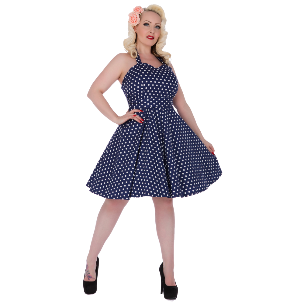 Penny Polka Dot Dress - Dolly and Dotty klänningar - www.nitrohead.se